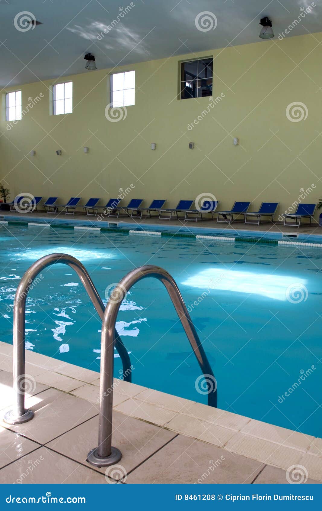 Pool stairs stock photo. Image of metal, pool, water, stair - 8461208