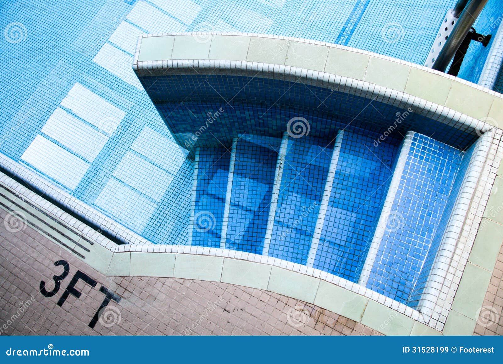 Pool Stairs stock image. Image of stairs, reflection - 31528199