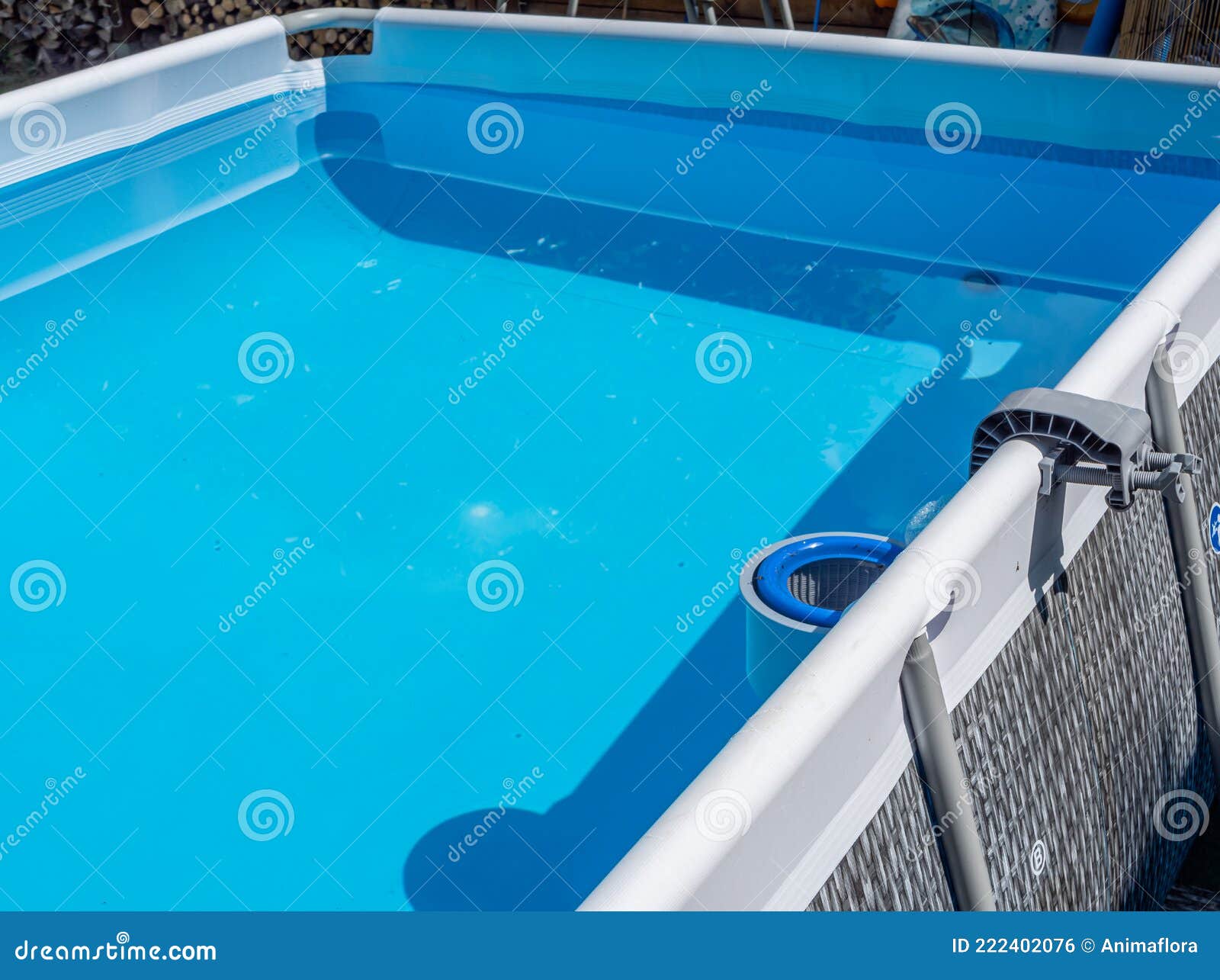 Pool Stands in the Garden in Summer Stock Photo - Image of oasis ...