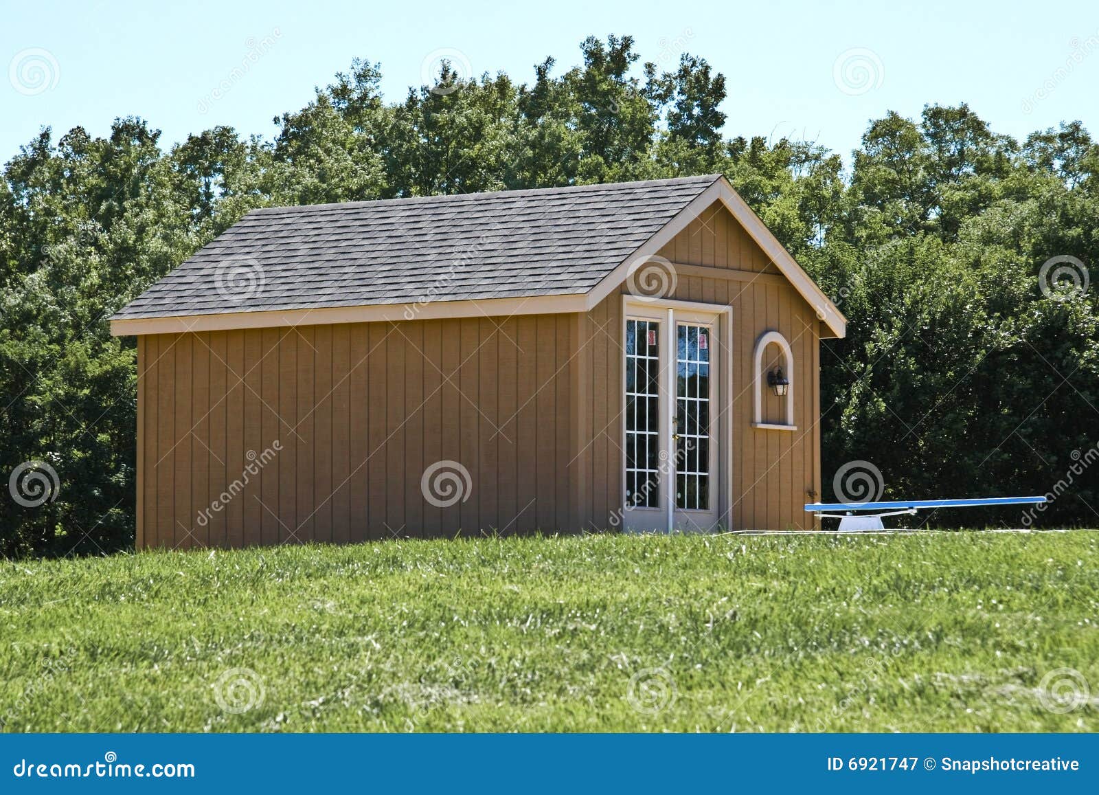 Pool storage stock image. Image of trees, outdoors, sunny - 6921747
