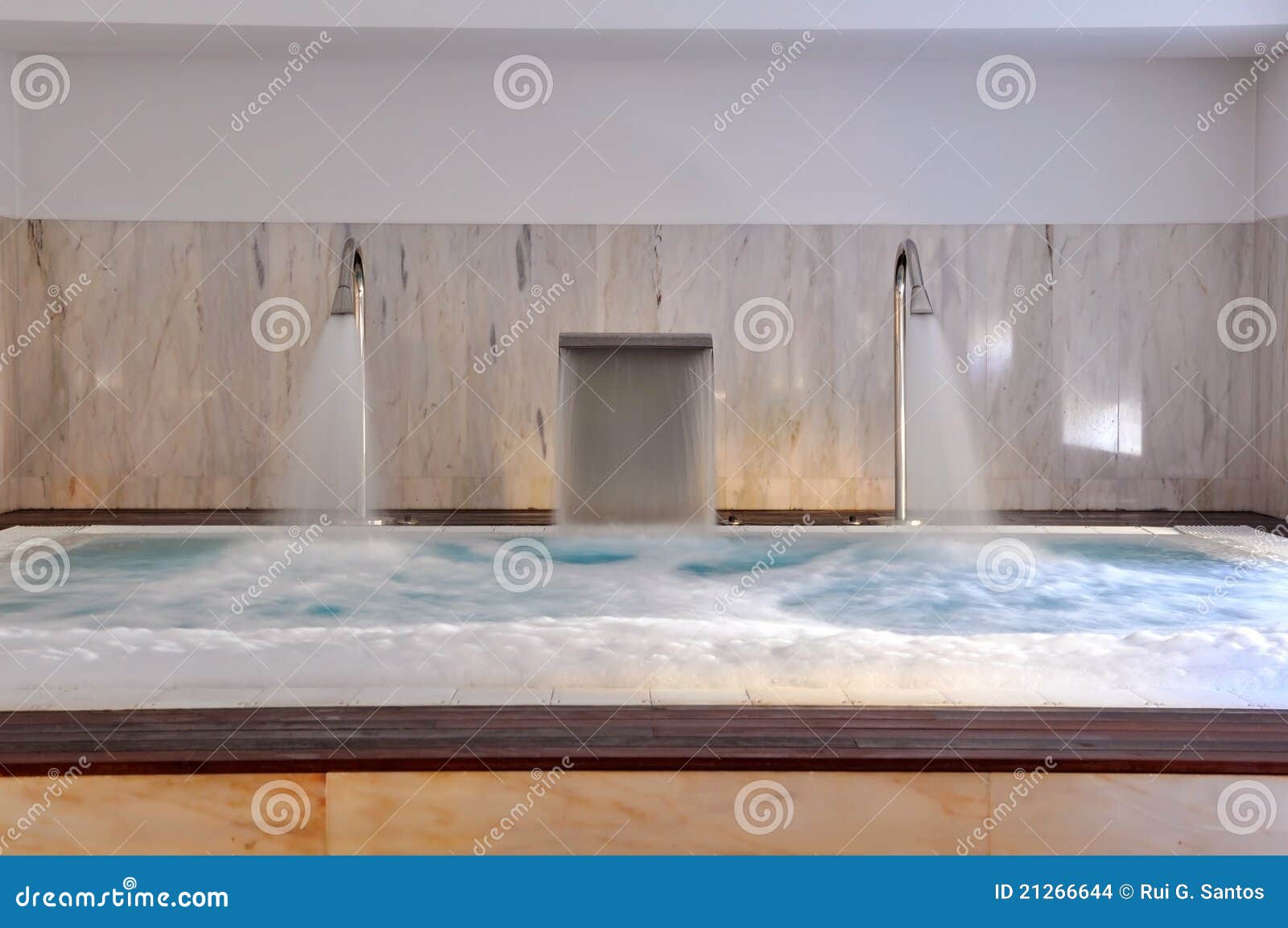 Pool with streams of water stock photo. Image of poolside - 21266644