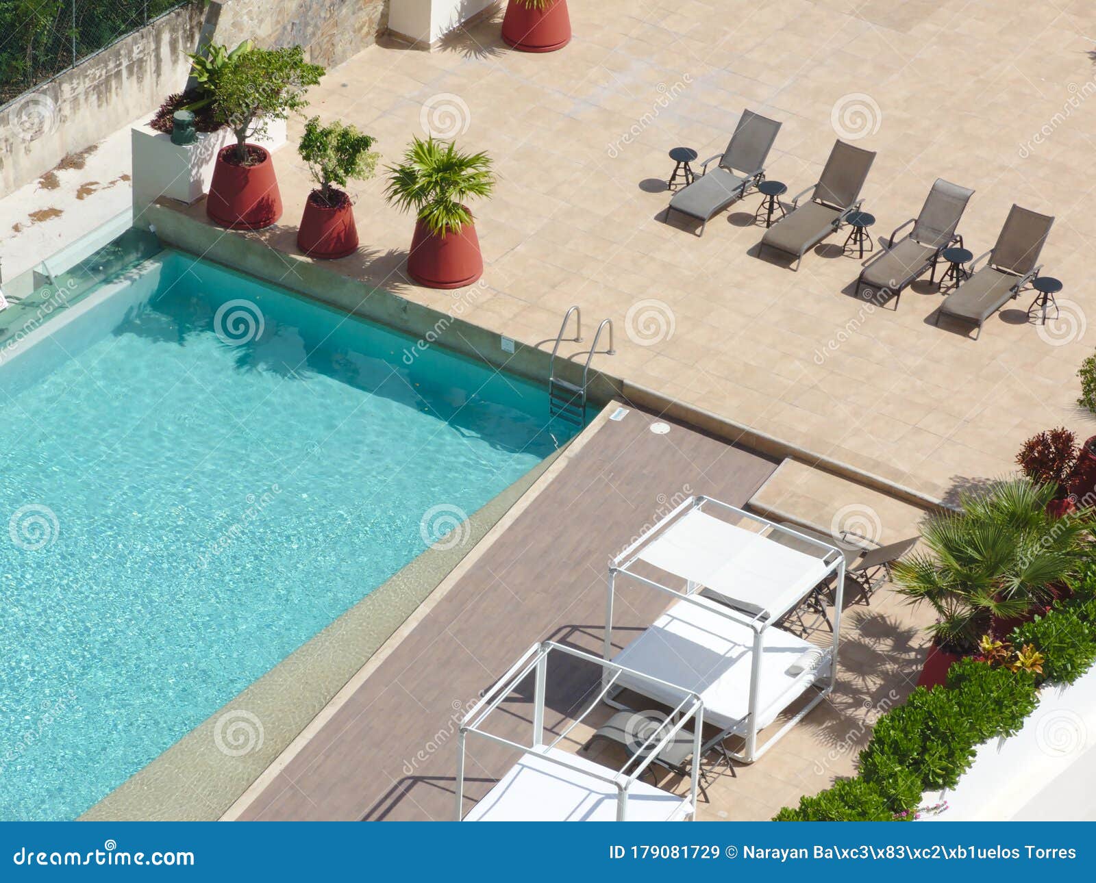 Pool for Summer Vacations, Pool Concept Stock Image - Image of ...