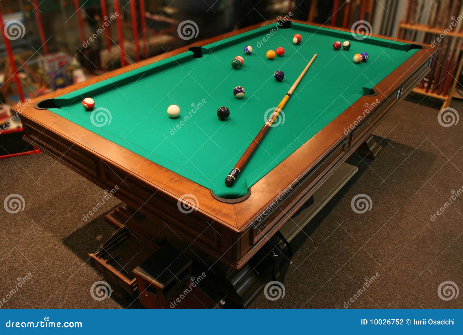 Pool table stock photo. Image of leisure, billiards, nightlife - 10026752