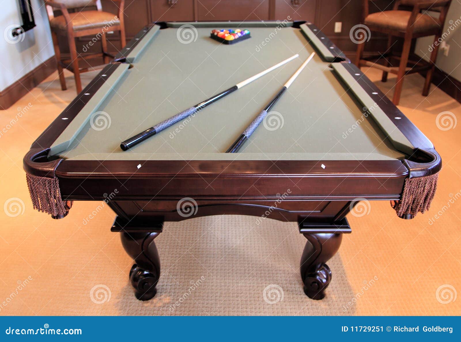 Pool Table stock image. Image of interior, recreation - 11729251