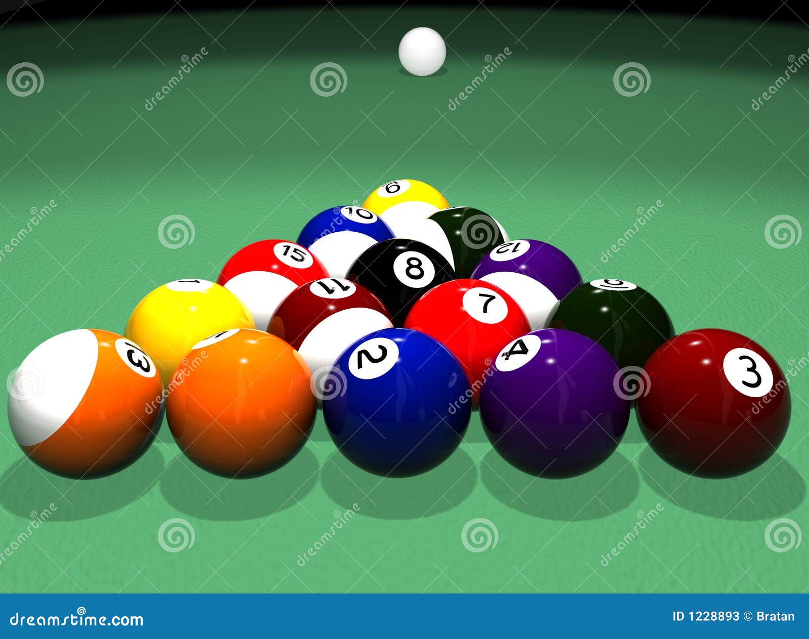 Pool Table stock illustration. Illustration of billiard - 1228893