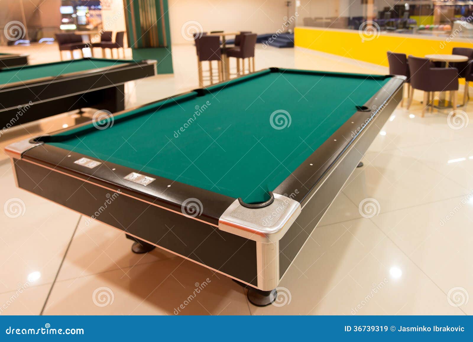 Pool Table Close Up stock image. Image of people, focus - 36739319