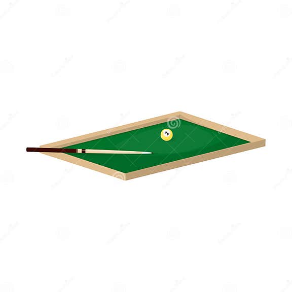 Pool Table. Detailed Vector. Stock Vector - Illustration of ...