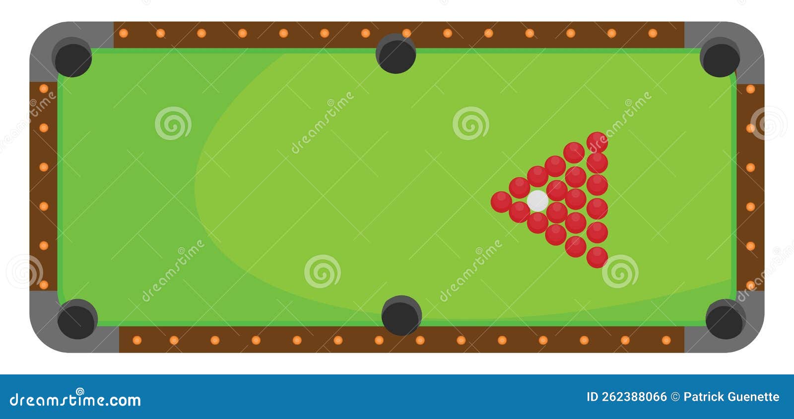 Pool table, icon stock vector. Illustration of vector - 262388066