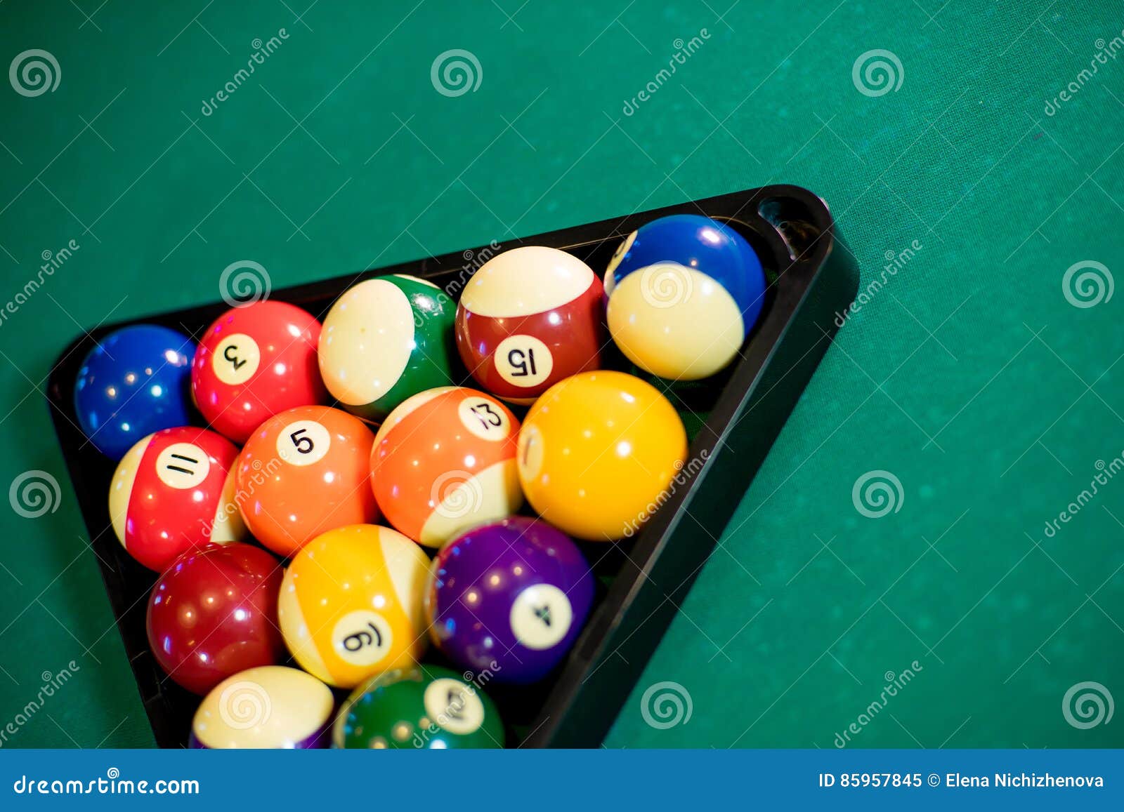 Pool table with props stock image. Image of nightlife - 85957845