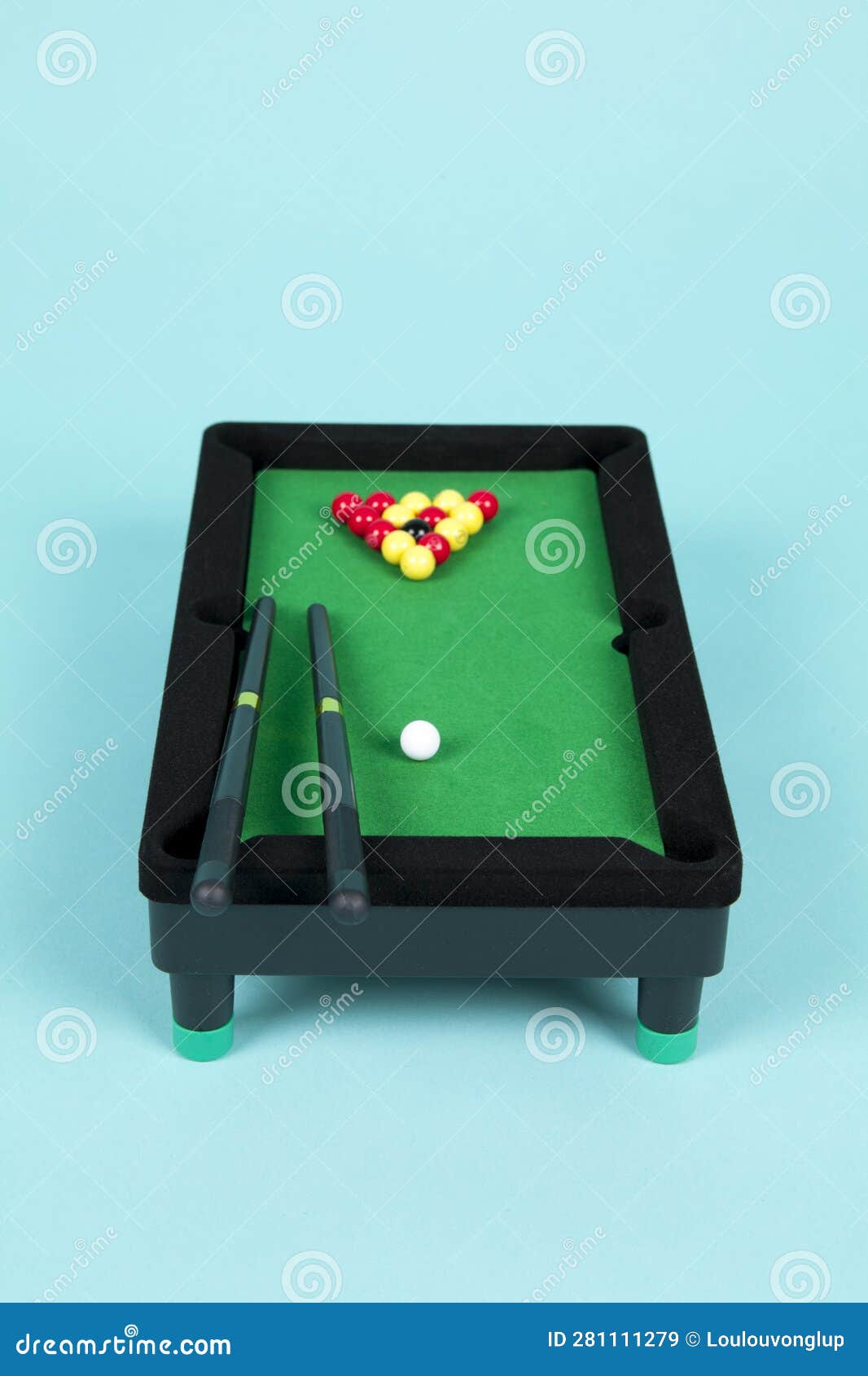 Pool table toy plastic stock image. Image of ball, colors - 281111279