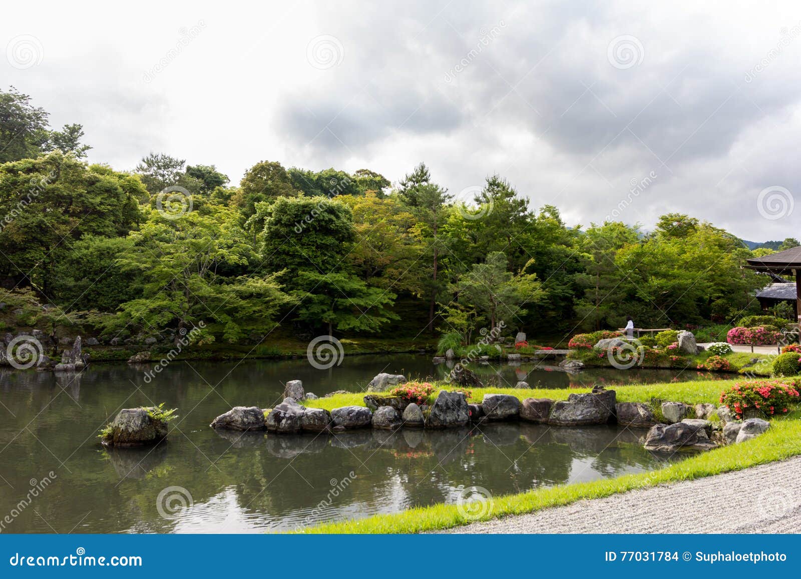 The Pool at Tenryu-ji Temple in Kyoto, Japan Stock Photo - Image of ...