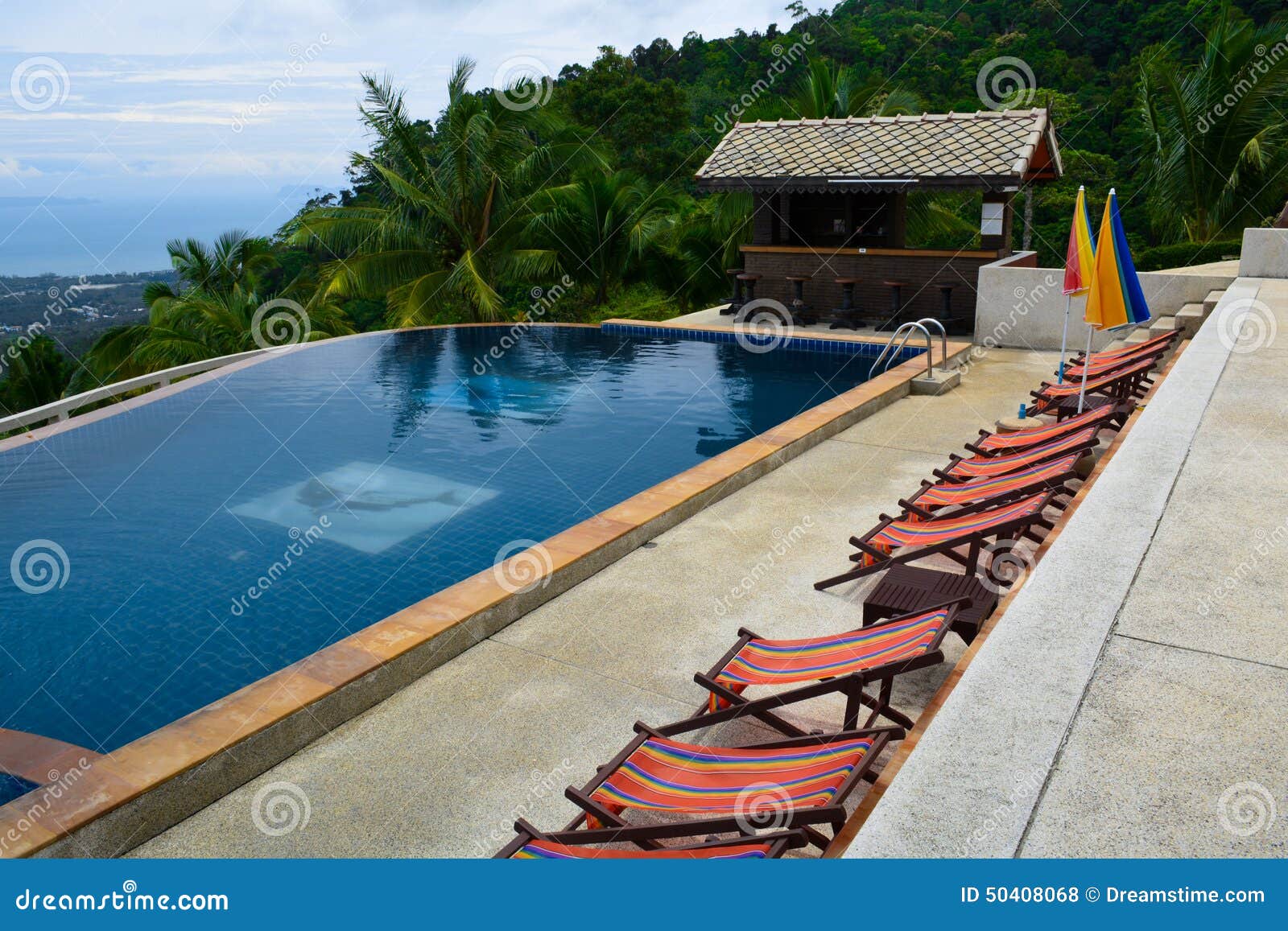 Pool on a tropical island stock photo. Image of nature - 50408068