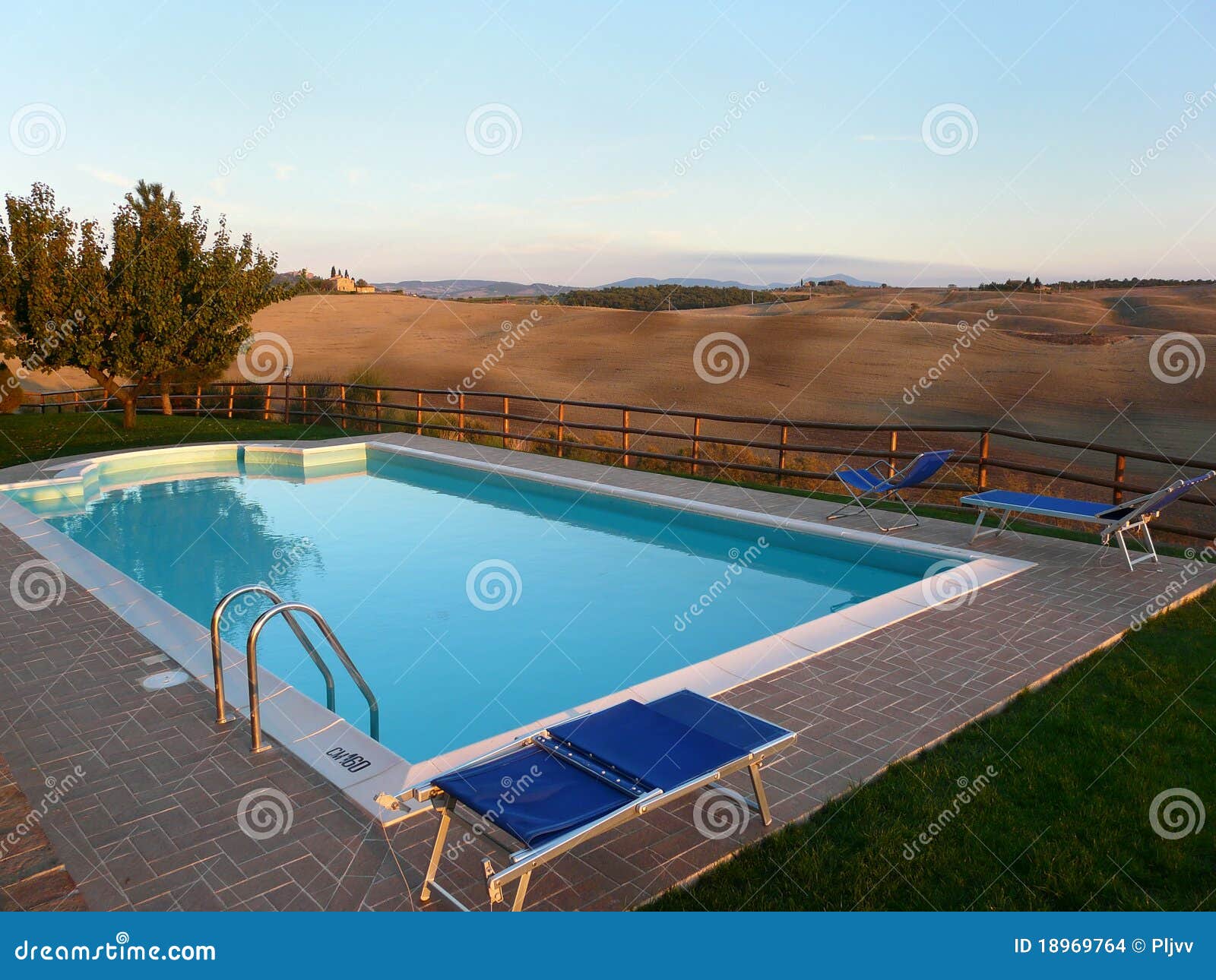 Pool in Tuscany stock photo. Image of swimming, travel - 18969764