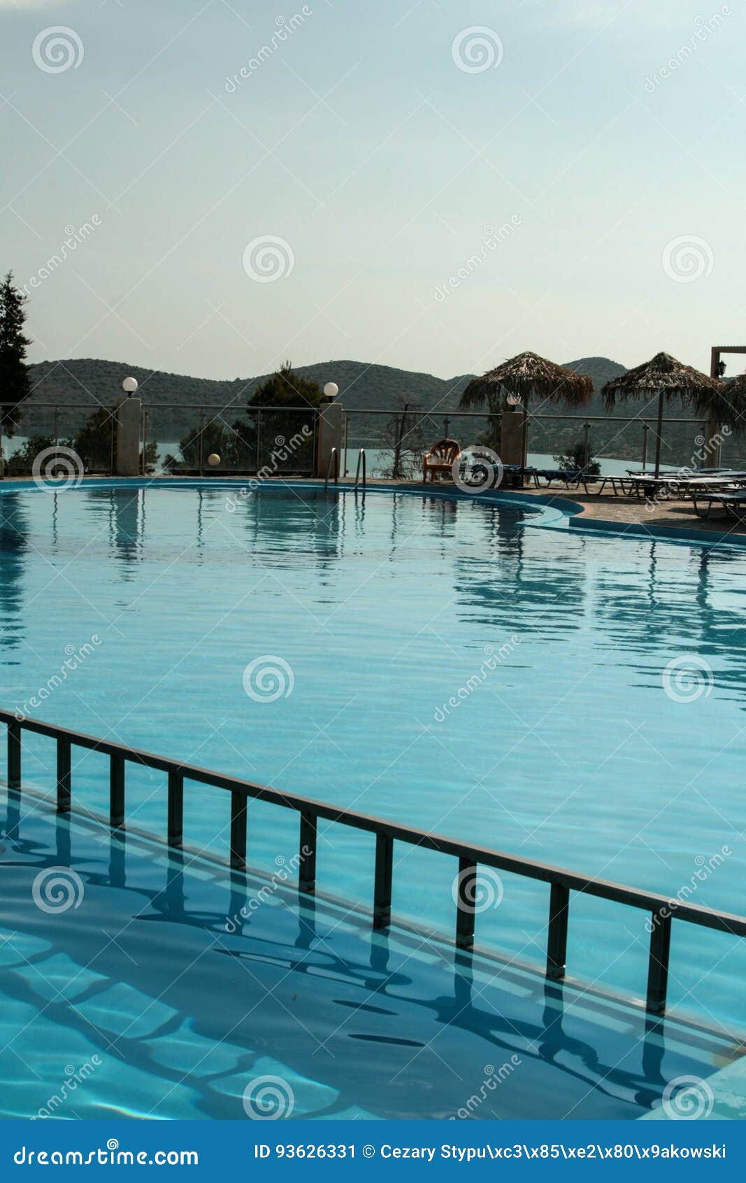 Pool View from the Hotel Room Stock Image - Image of pattern, swimming ...