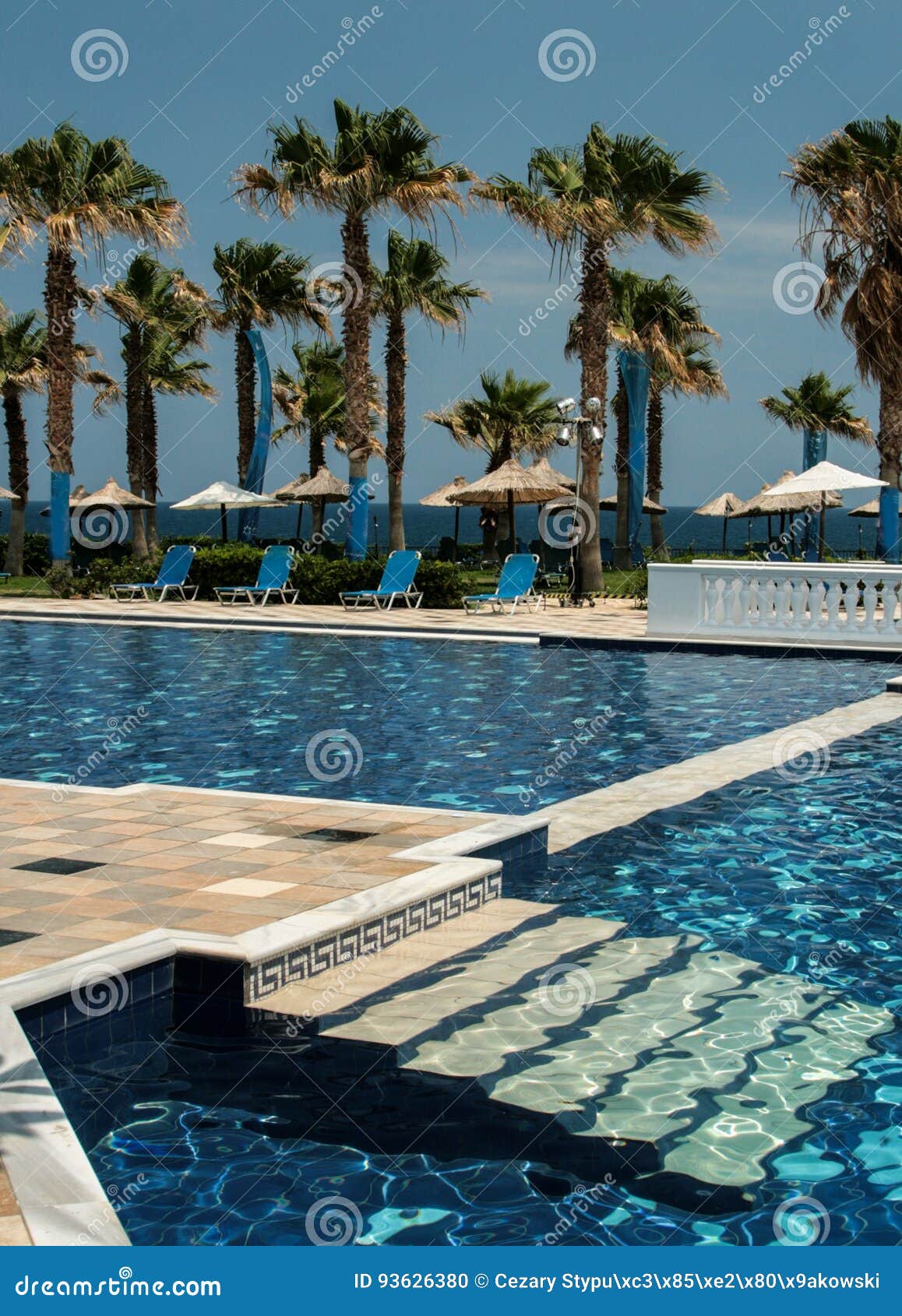 Pool View from the Hotel Room Stock Photo - Image of pool, surface ...