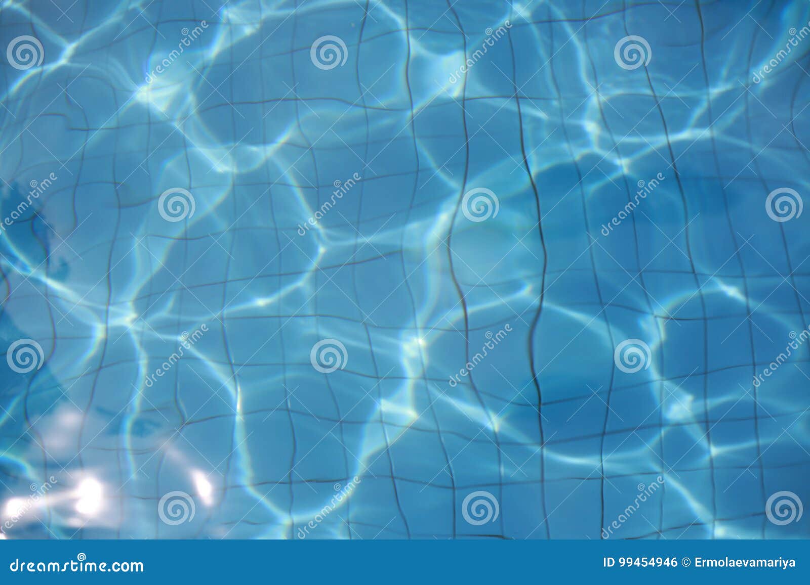 Swimming Pool Water Abstract Background with Seamless Loop. Stock Photo ...