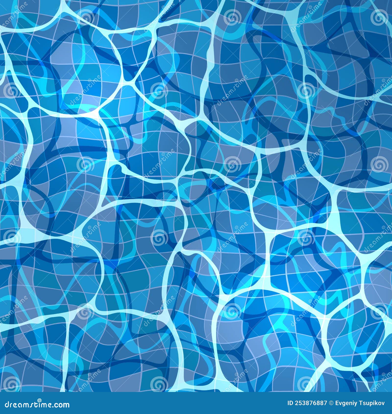 Pool water background. stock vector. Illustration of vacation - 253876887
