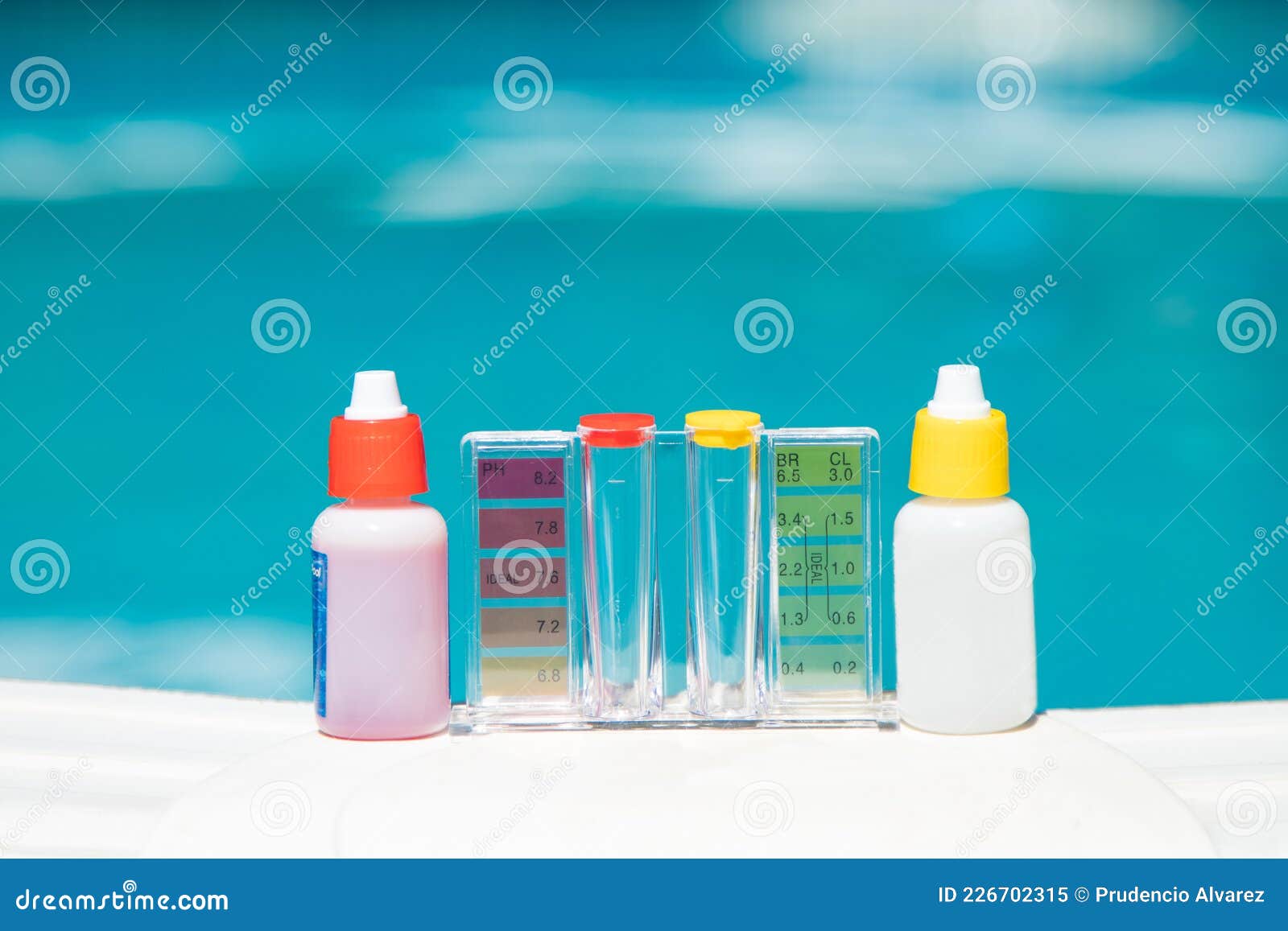 Pool water control stock image. Image of testing, cleaning - 226702315
