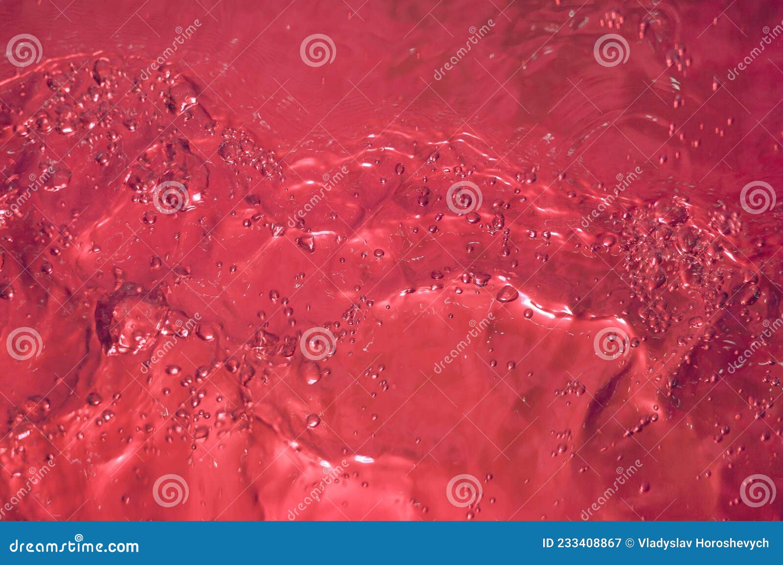 The Pool Water is Highlighted in Red Stock Image - Image of night ...