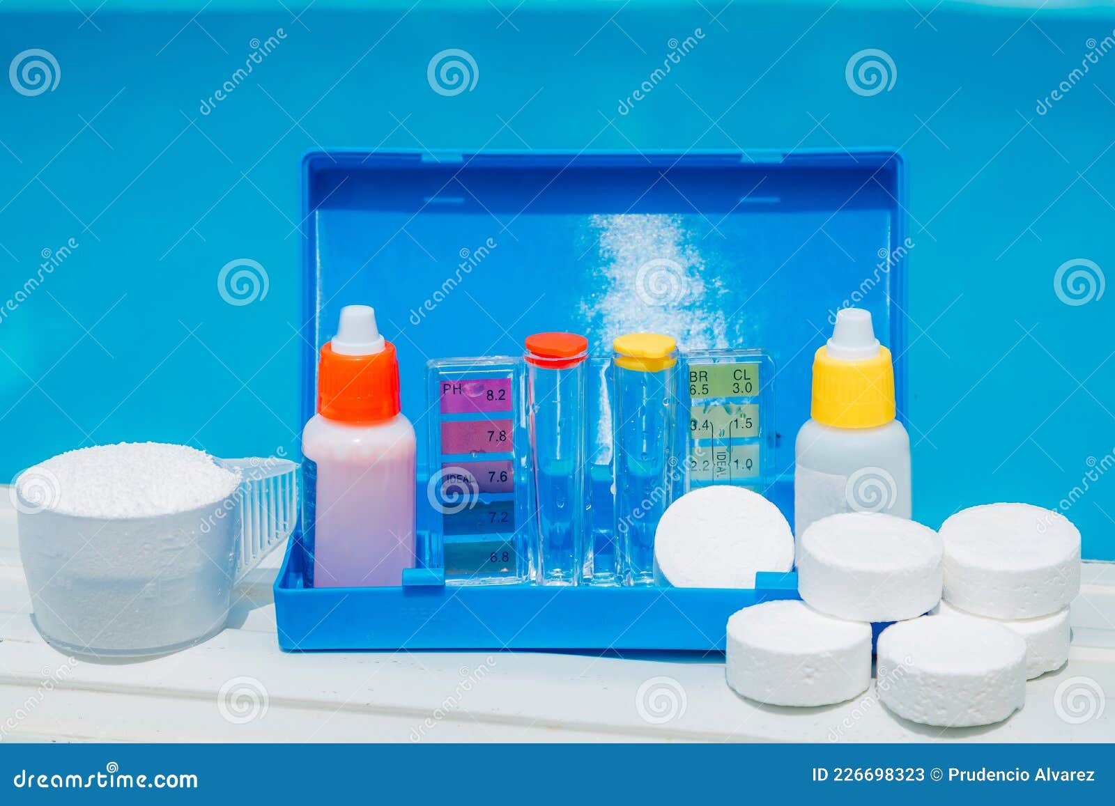Pool Water Maintenance and Control Stock Image - Image of objects, team ...