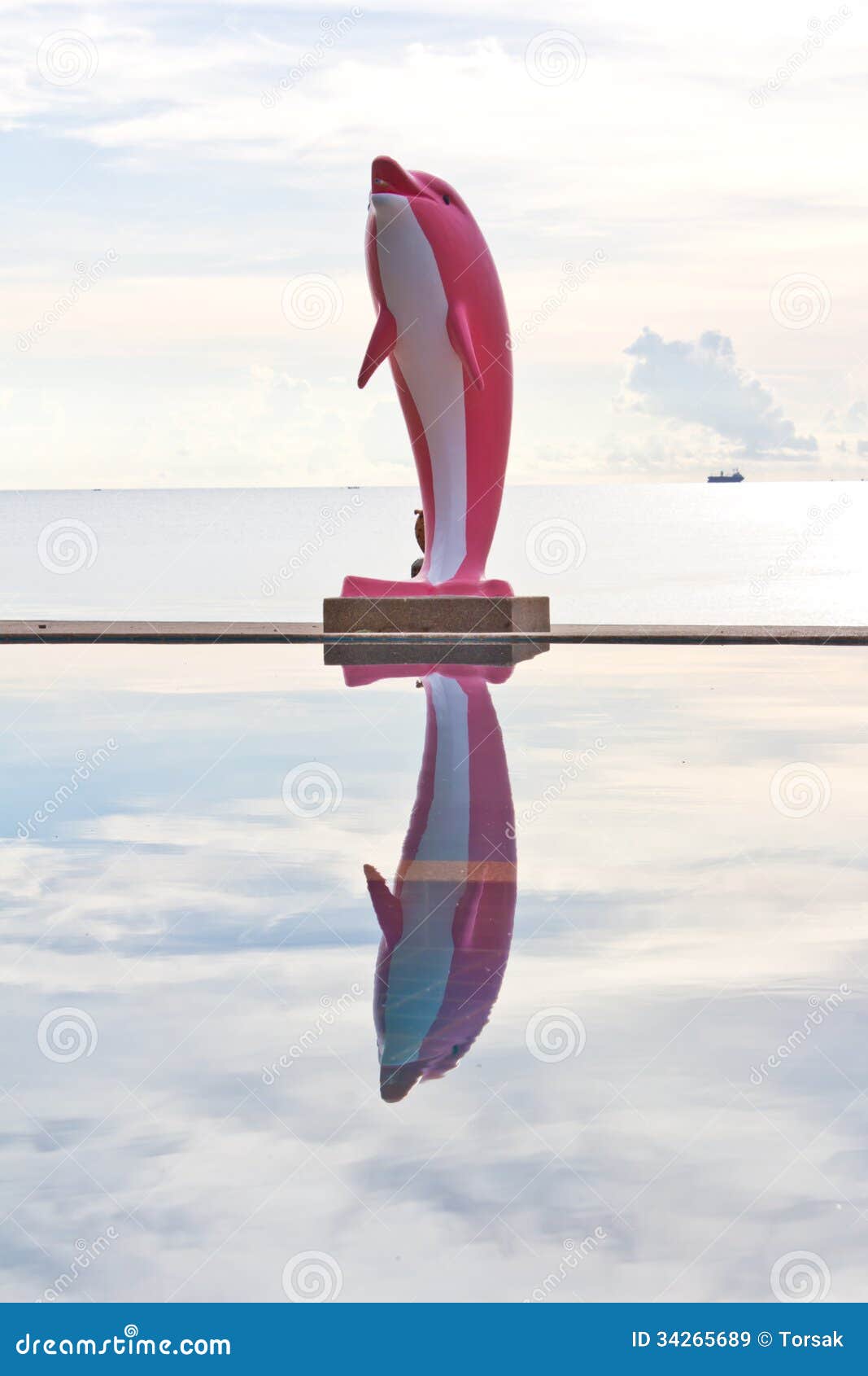 Dolphin Statue And Business Building Stock Photography | CartoonDealer ...