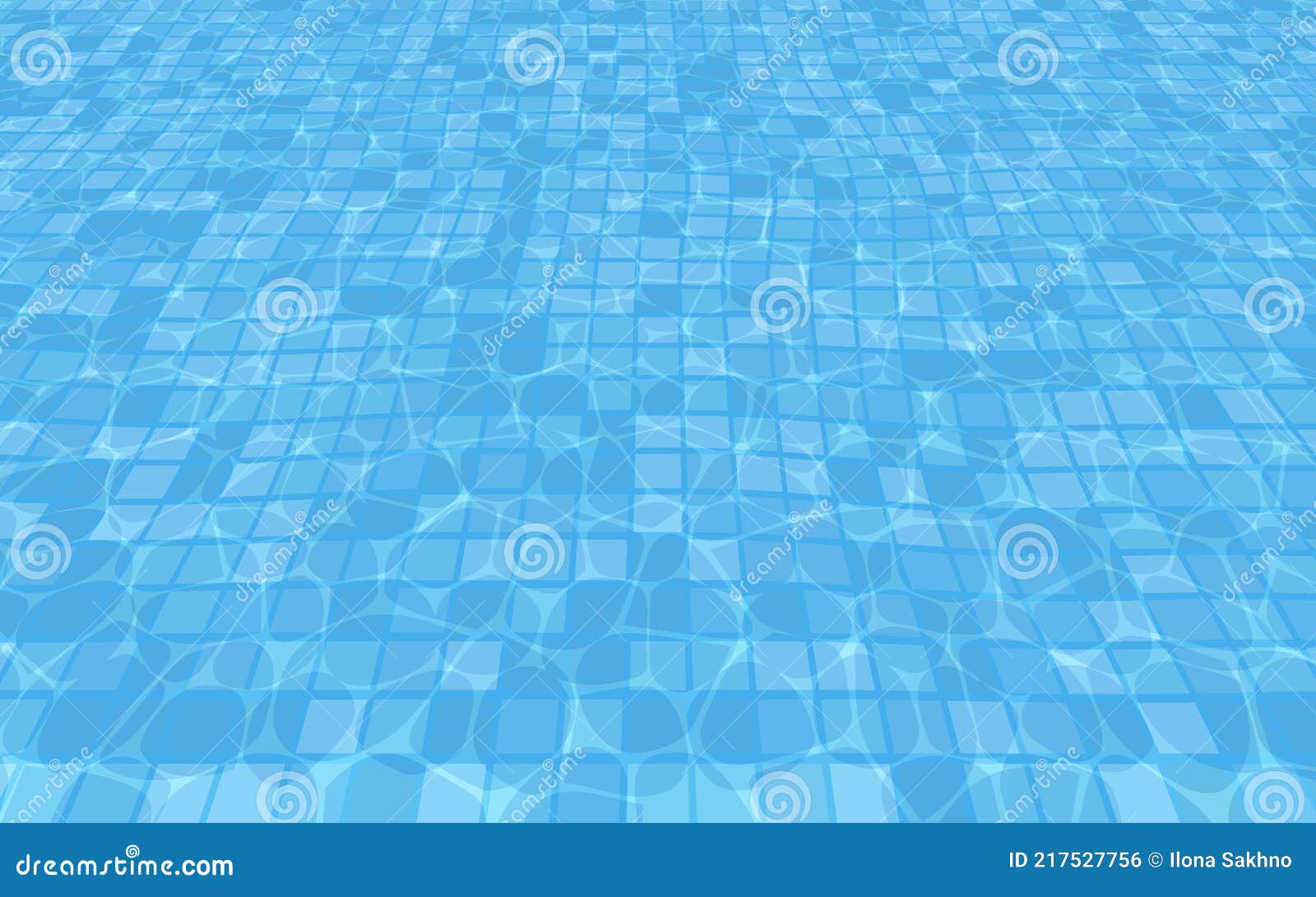 Pool Water Texture. Perspective View Stock Vector - Illustration of ...
