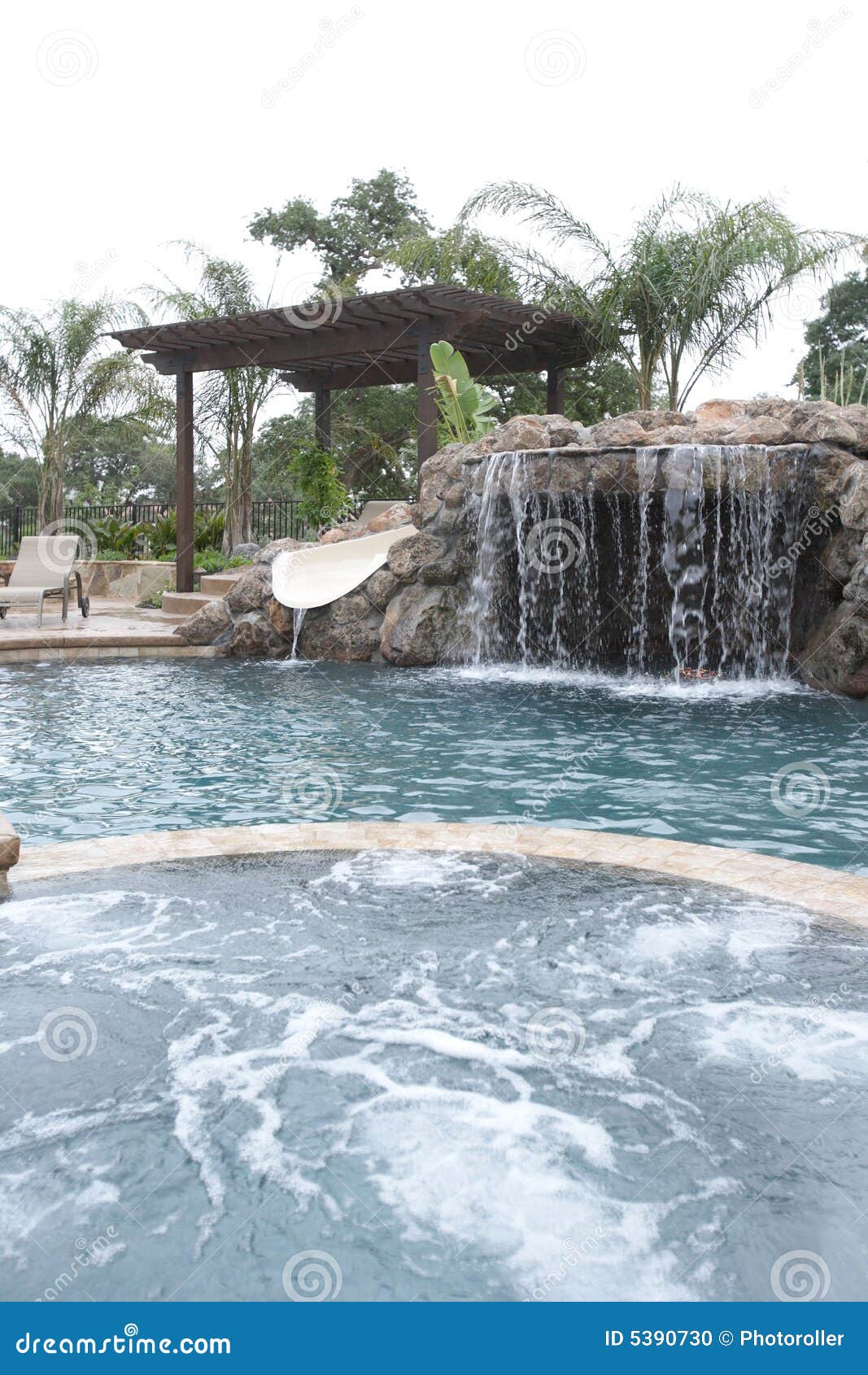 Luxury Pools With Slides And Waterfalls