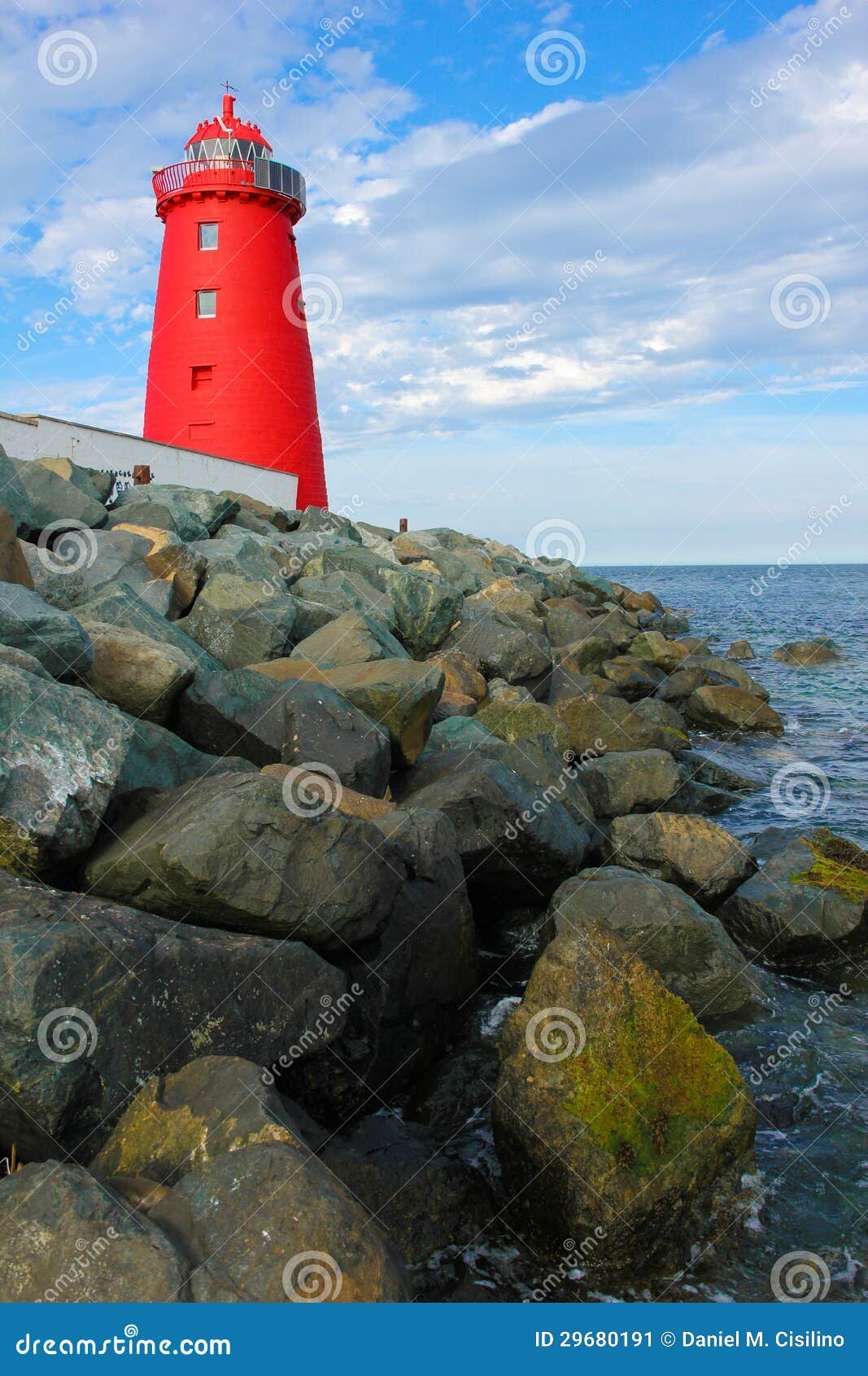 Poolbeg Lighthouse. Dublin. Ireland Stock Image - Image of landmark ...