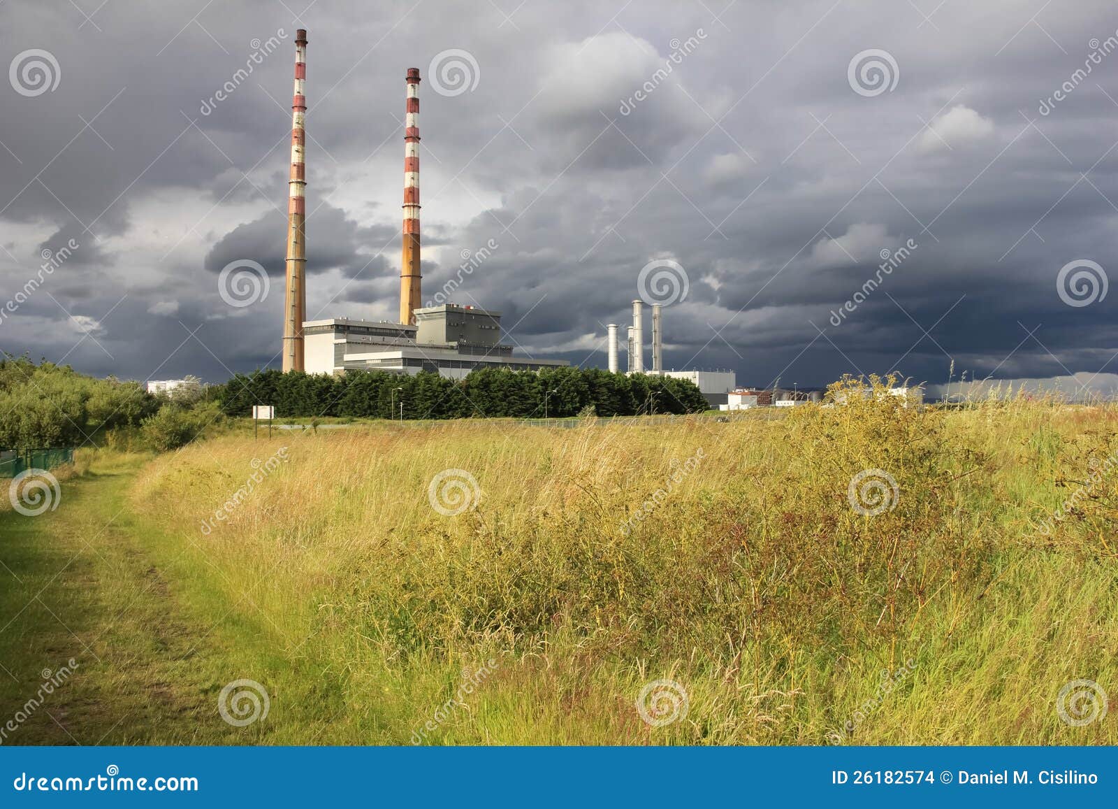 Poolbeg power plant stock photo. Image of heavy, climate - 26182574