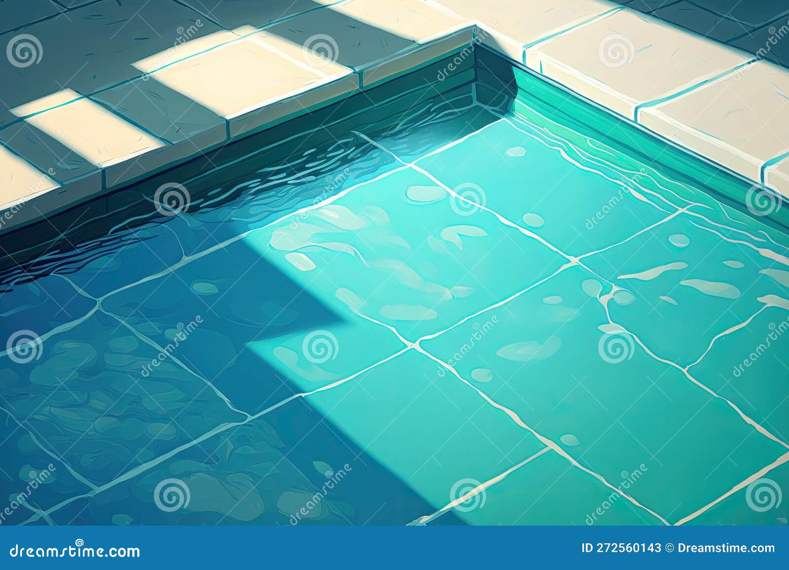 The Pools Blue Water Up Close. Angle Stock Illustration - Illustration ...