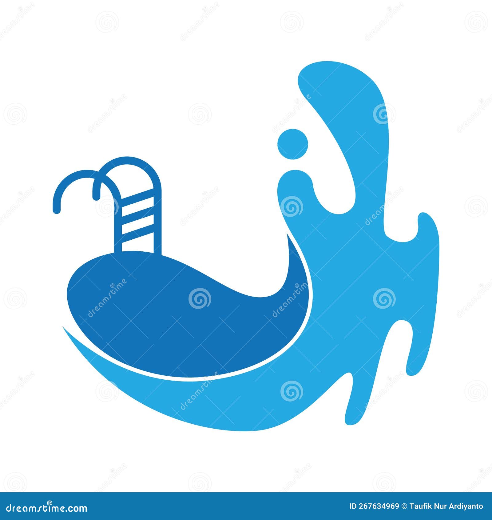 Pools icon logo design stock illustration. Illustration of swim - 267634969