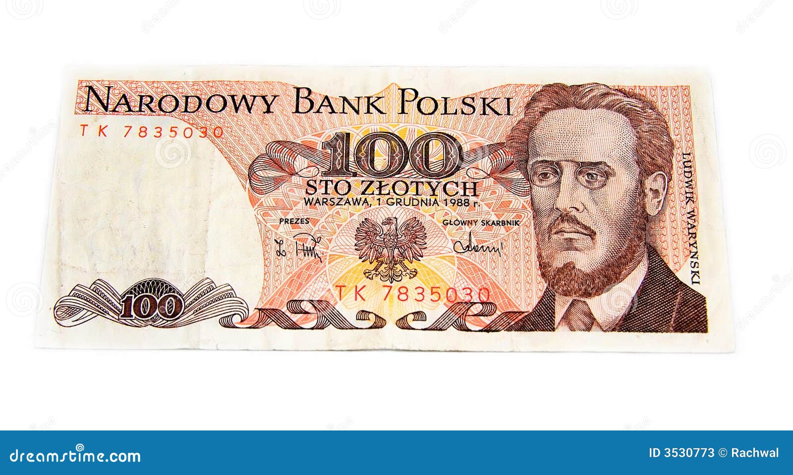 Pools oud bankbiljet stock afbeelding. Image of begroting - 3530773