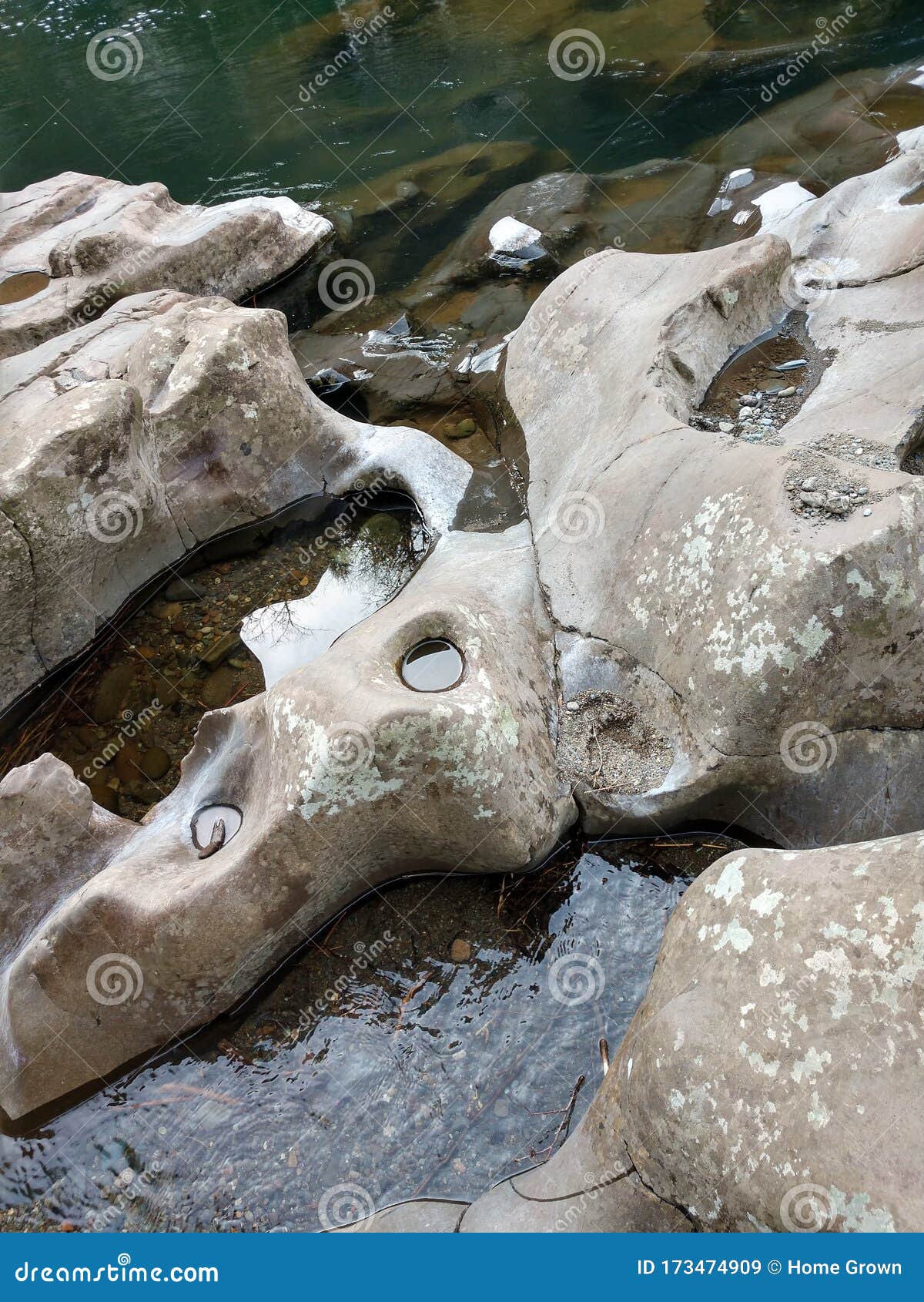 Pools by the River stock image. Image of river, outdoors - 173474909