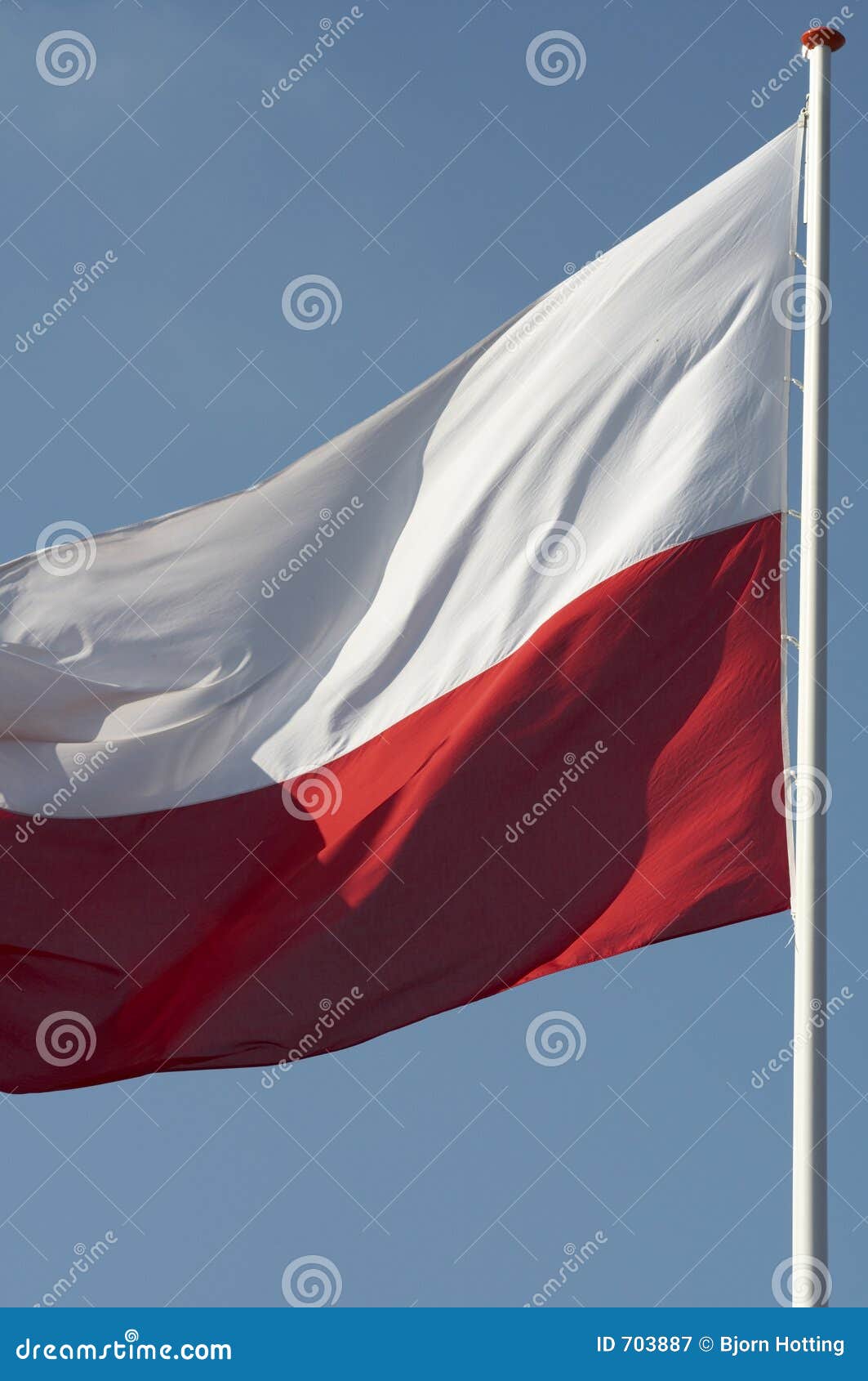 Poolse vlag stock afbeelding. Image of europa, wind, nationalisme - 703887