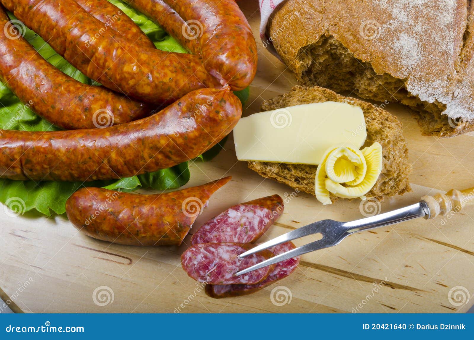 Poolse worst stock foto. Afbeelding bestaande uit voedzaam - 20421640