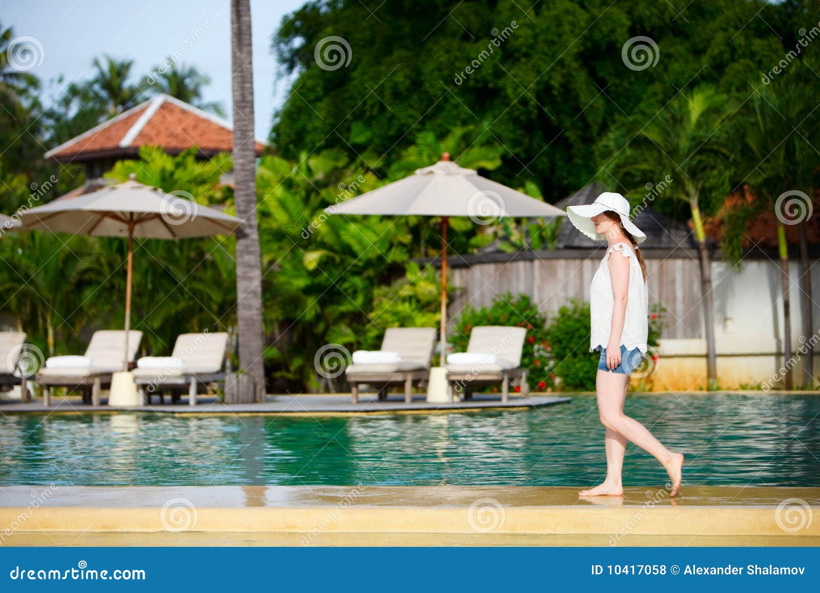 Poolside stock photo. Image of leisure, recreational - 10417058