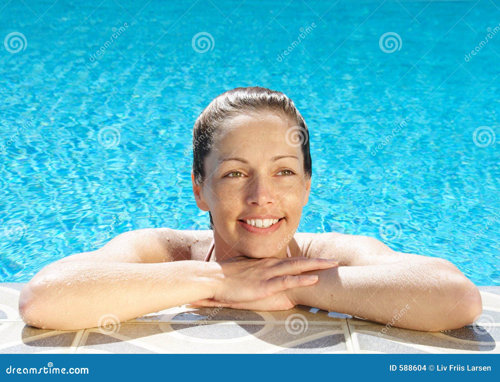 Poolside stock photo. Image of pool, summertime, leisure - 588604
