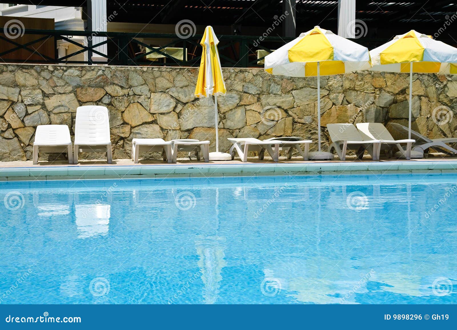 Poolside stock photo. Image of scene, outdoors, summer - 9898296