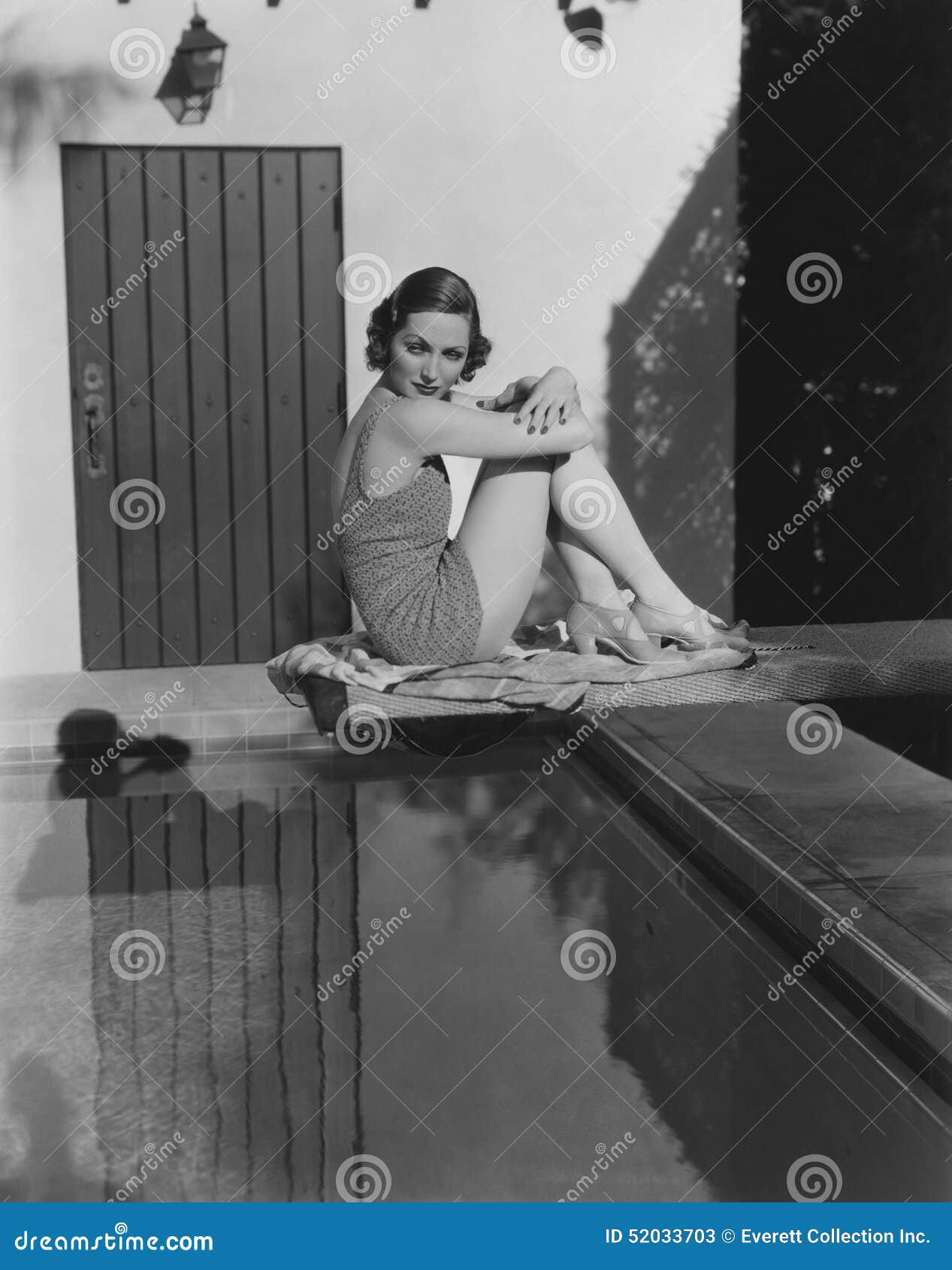 Poolside beauty stock image. Image of lifestyle, looking - 52033703