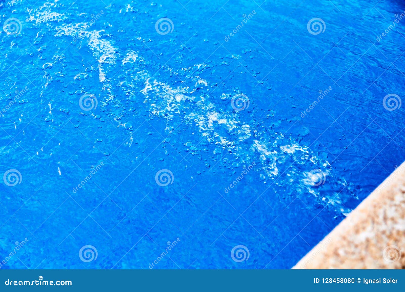 Poolside with Clear Blue Water Stock Photo - Image of clear, bright ...