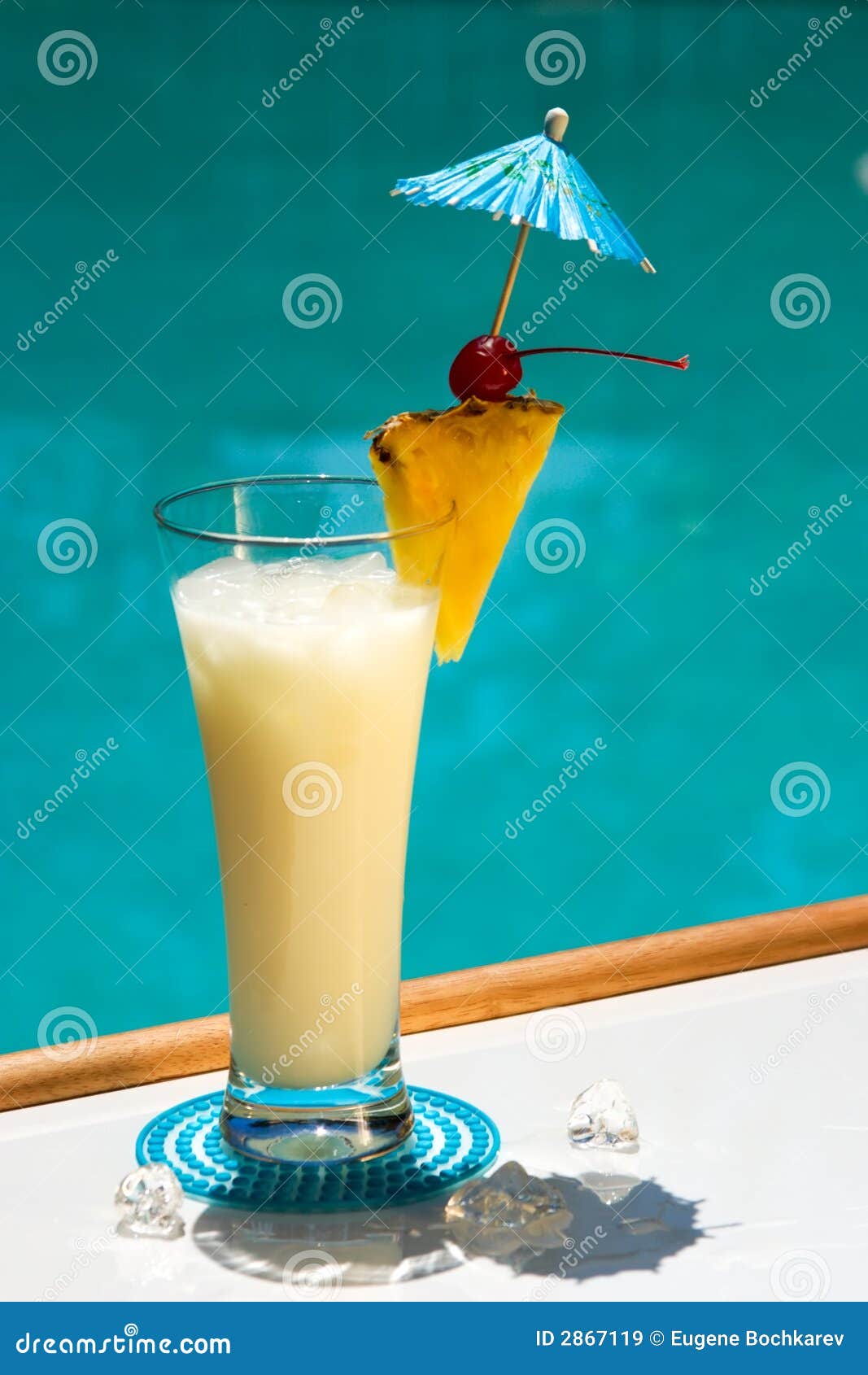 Poolside cocktail stock image. Image of blue, swimming - 2867119