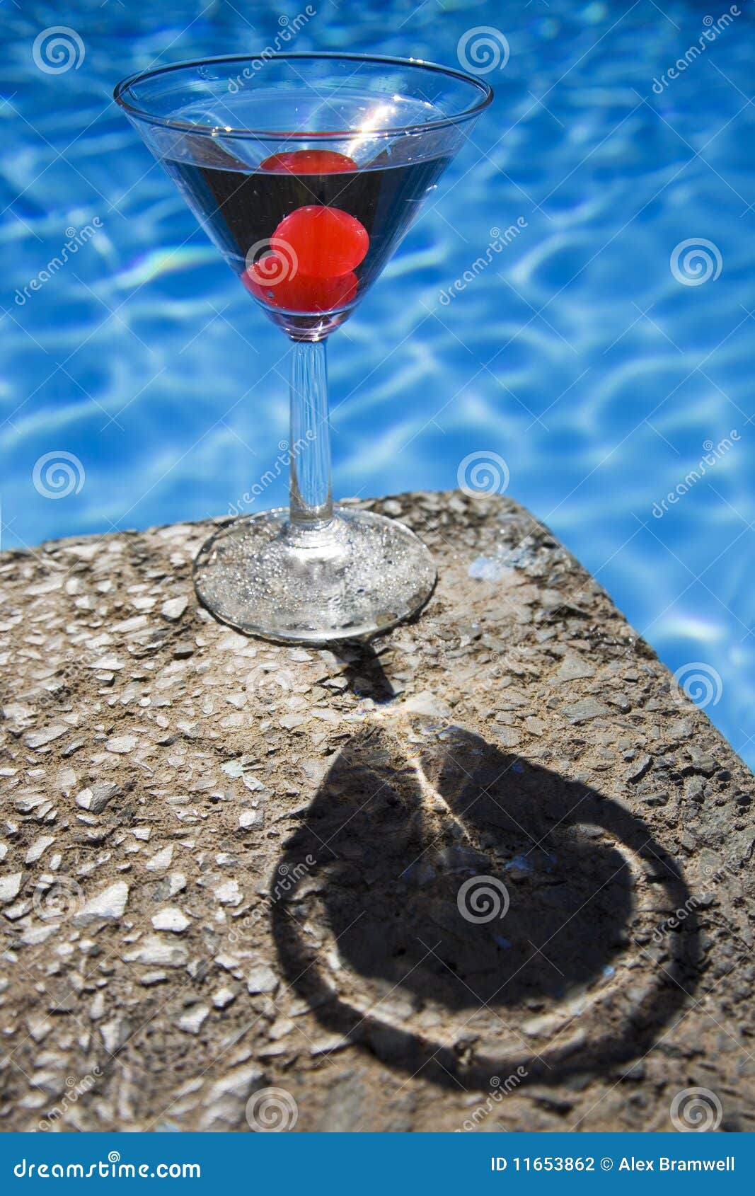 Poolside Cocktail with Shadow Stock Photo - Image of sunny, drink: 11653862