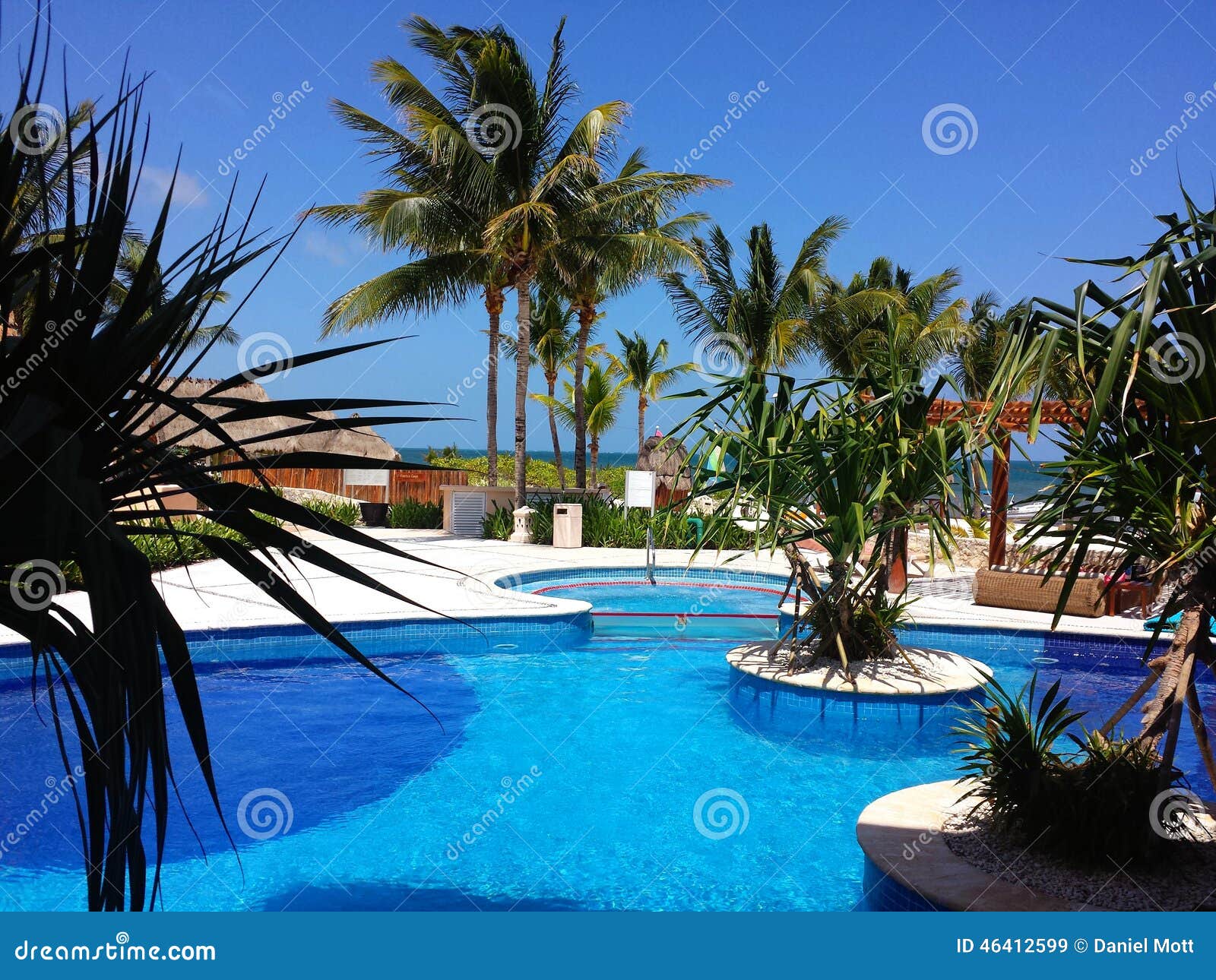 Poolside stock image. Image of vacation, resort, pool - 46412599