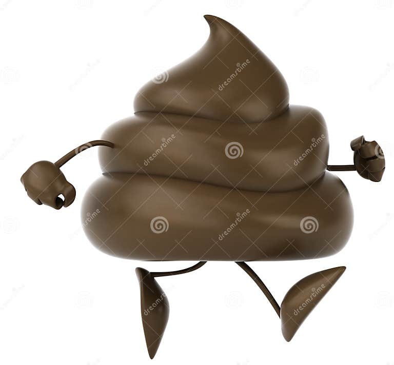 Poop stock illustration. Illustration of stink, running - 44098247