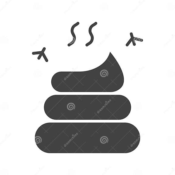 Poop icon vector image. stock vector. Illustration of poop - 280333200