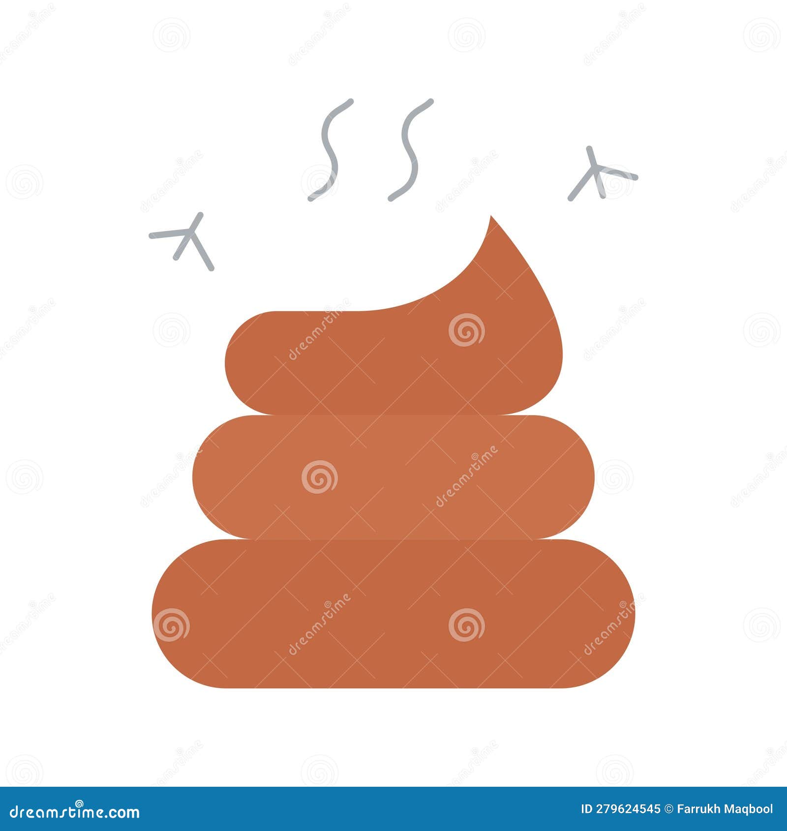 Poop icon vector image. stock vector. Illustration of isolated - 279624545