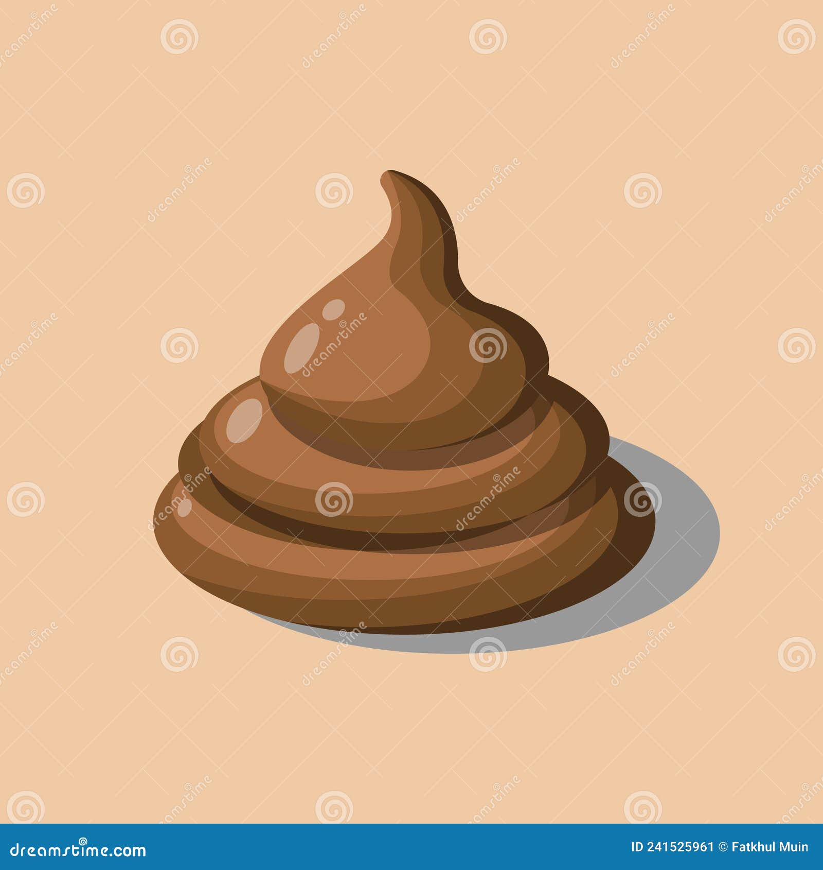 Poop vector illustration stock vector. Illustration of pattern - 241525961
