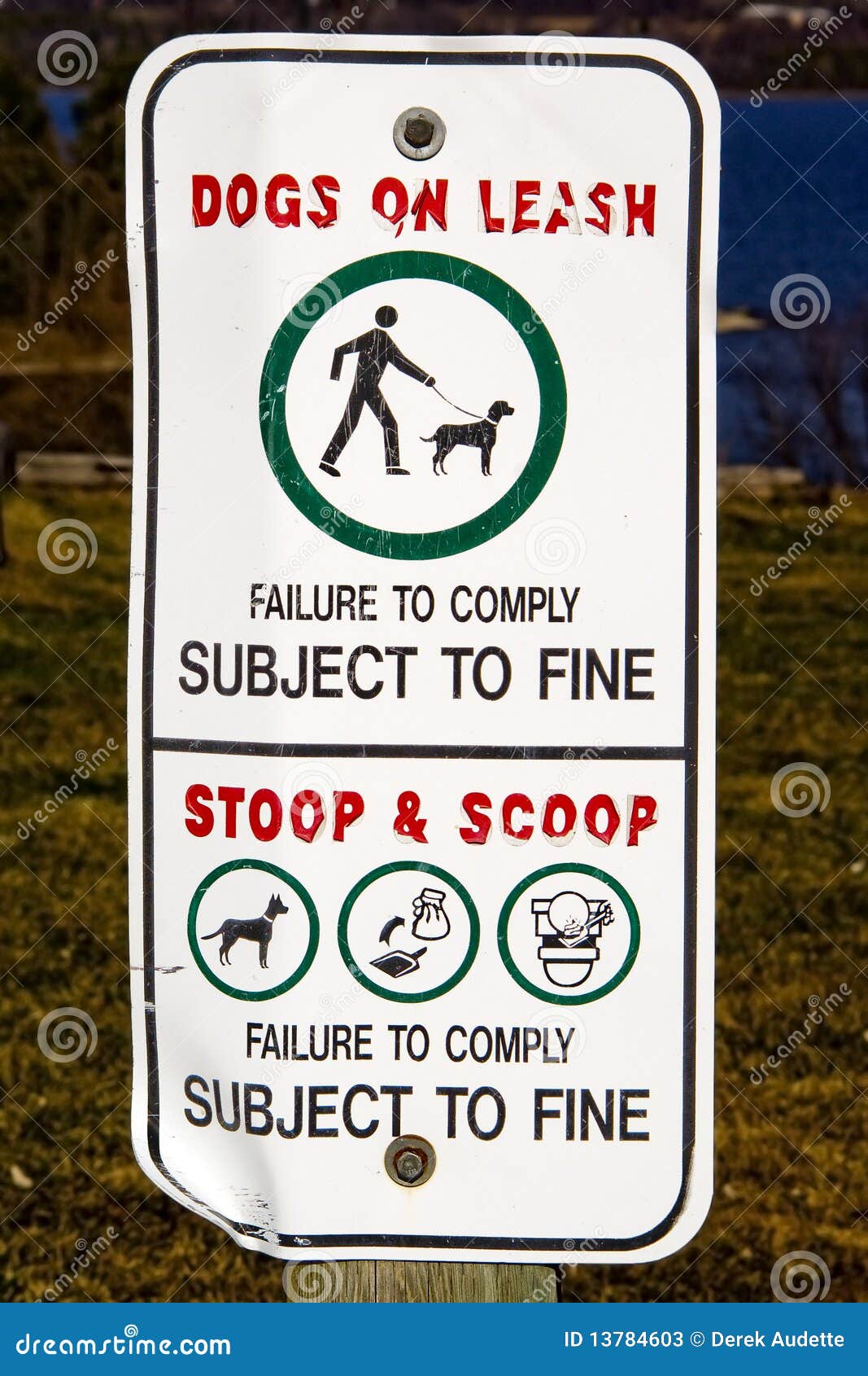 Pooper Scooper Warning Sign Stock Image - Image of walker, peeling ...
