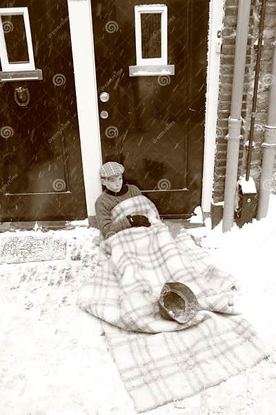 The poor editorial photo. Image of begger, dutch, performer - 13044166