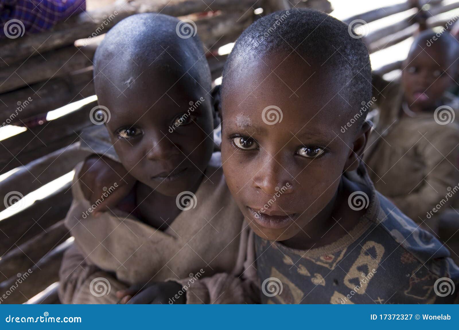 Poor African-American Child Playing On Shore Of Ocean Editorial Photo ...